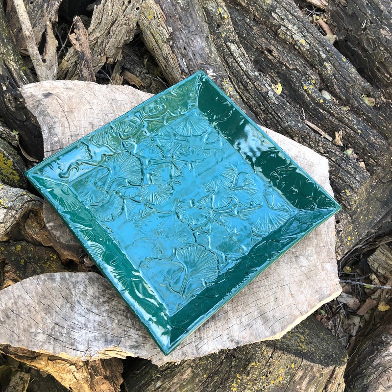 Green Ginkgo Pottery - Etsy