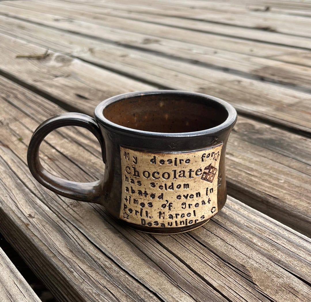 Large Literary Mug, Ode to Chocolate Collection, My Desire for ...