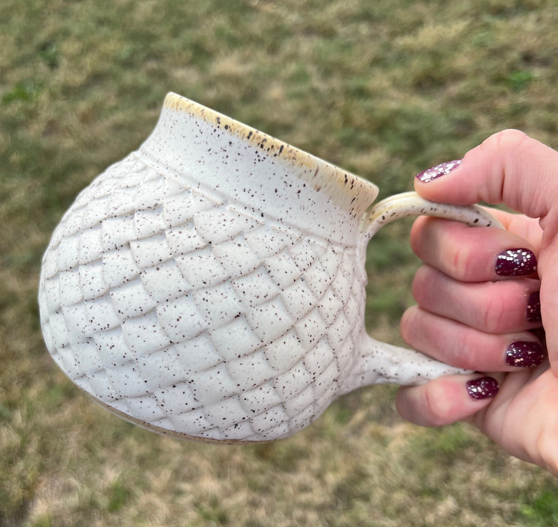 Large Dragon Scale Mug Mermaid Style Boho Style Coffee Mug - Etsy