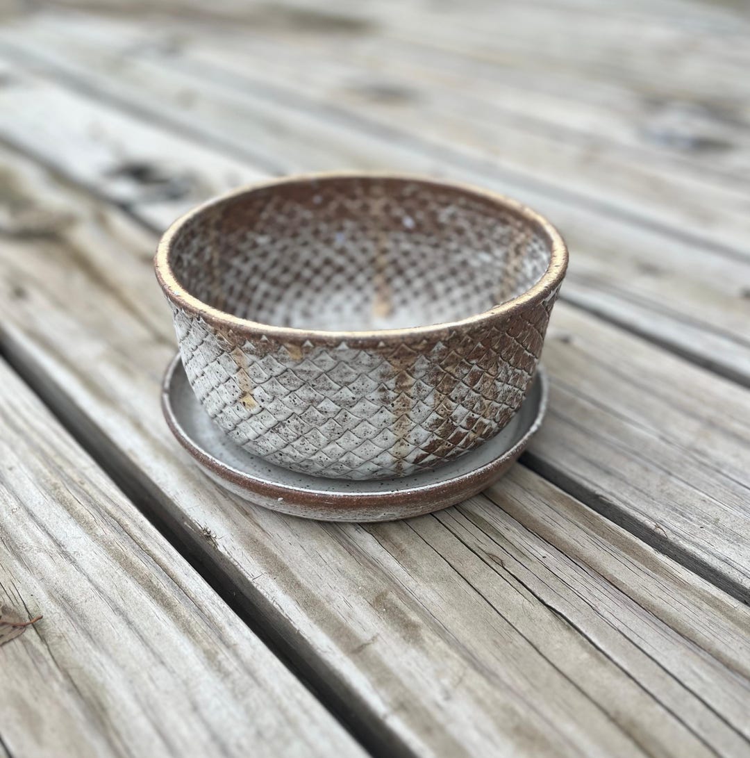 Planter, Flower Pot, Boho, Dragon Scale, Mermaid Style, Handmade ...