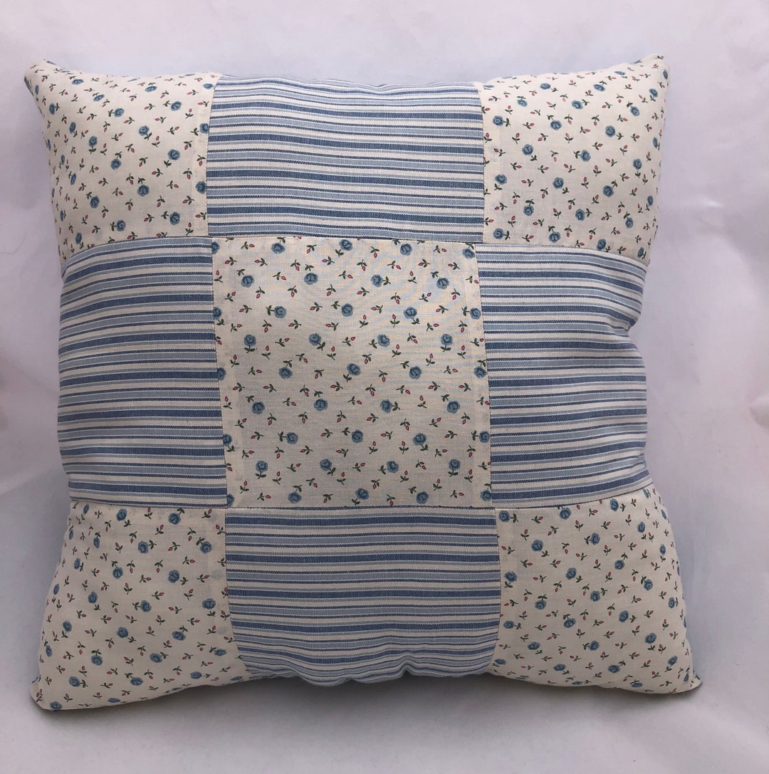 9 Patch Pillow, Throw Pillow, Accent Pillow, Housewarming Gift, Wedding ...