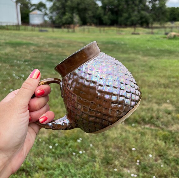 Bronze Brown Dragon Scale Mug Mermaid Style Gift Coffee Mug - Etsy
