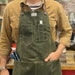 Workshop Apron in Waxed Canvas W/ Removable Leather Strap - Etsy UK