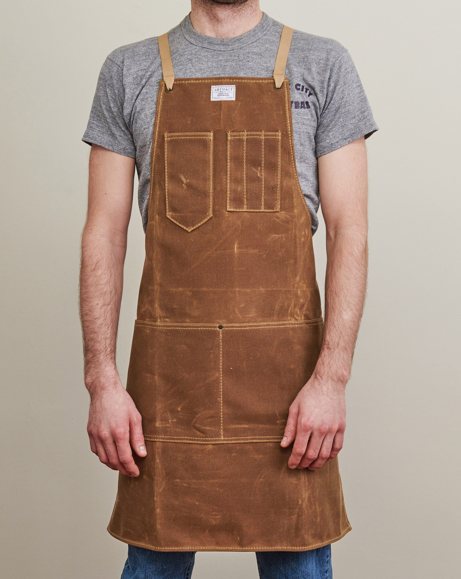 Workshop Apron W/ Cross-back Ties | ARTIFACT - Handmade in Omaha, NE - Etsy
