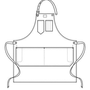 Workshop Apron in Waxed Canvas W/ Removable Leather Strap | ARTIFACT - Handmade in Omaha, NE ...