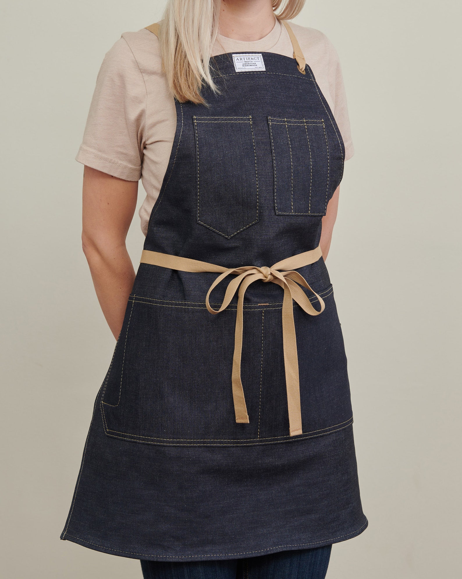 Workshop Apron W/ Cross-back Ties | ARTIFACT - Handmade in Omaha, NE - Etsy