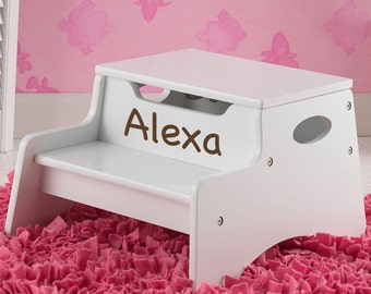 White Step Stool - Etsy