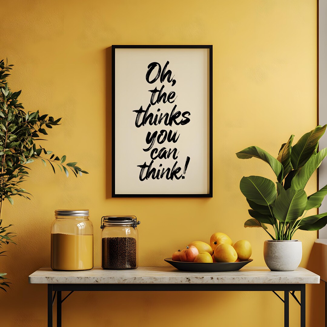 Dr. Seuss Quote Poster, Motivational Poster, Kids Room Decor ...