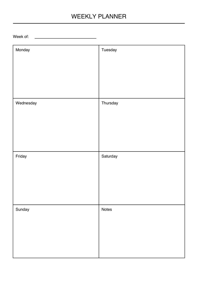 Minimalist Printable Planner Bundle A4 + US Letter | Habit Tracker ...