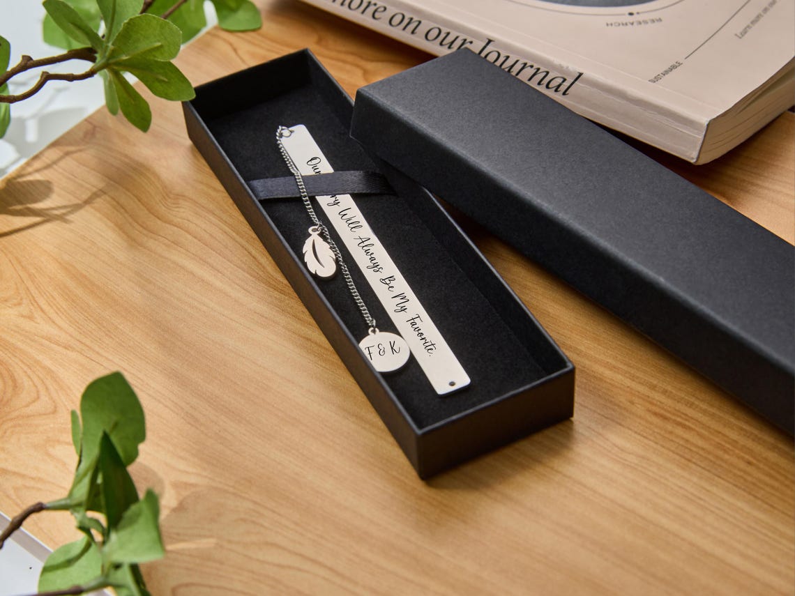 Personalized Anniversary Bookmark,custom Metal Bookmark,quotes ...