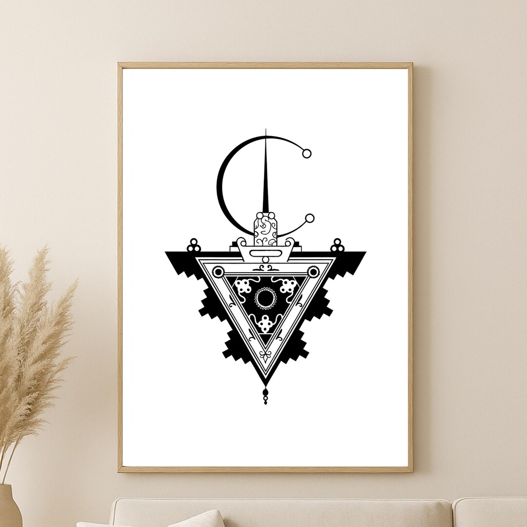 Traditional Tazerzit Digital Illustration | Berber Heritage Icon ...