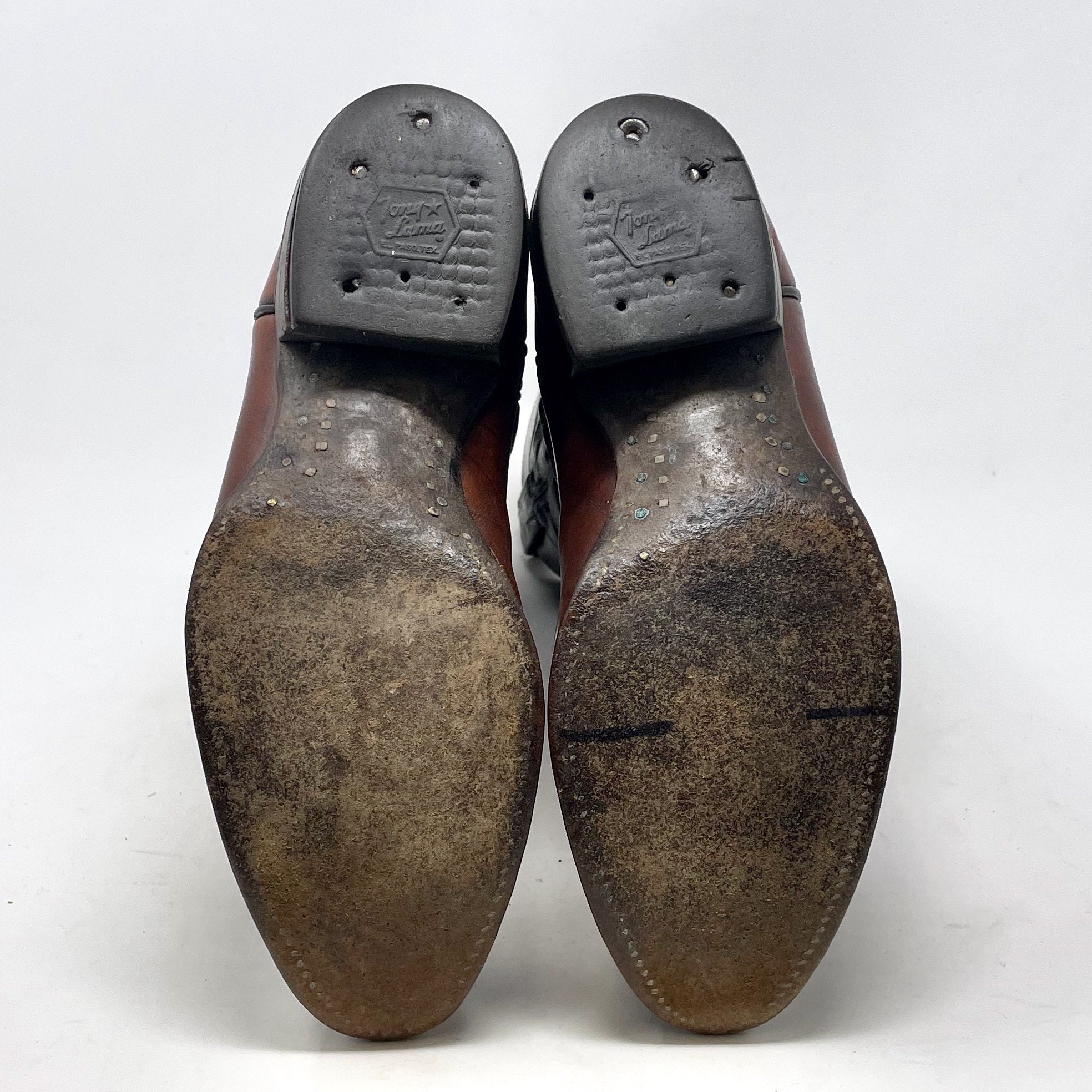 Vintage 50s Tony Lama Two-tone Leather Lizard-skin Toe Cap - Etsy