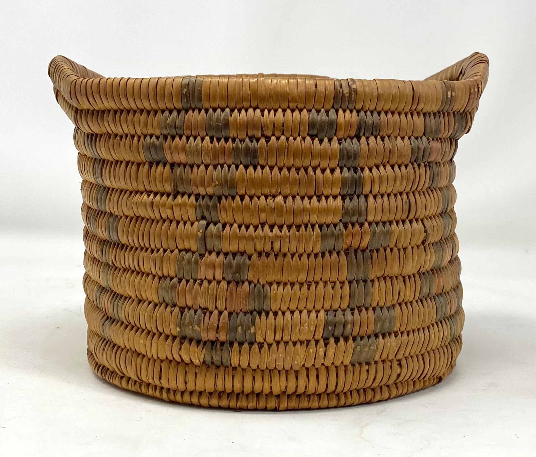 Squat Tribal Woven Grass Basket Antique Indian Native American - Etsy
