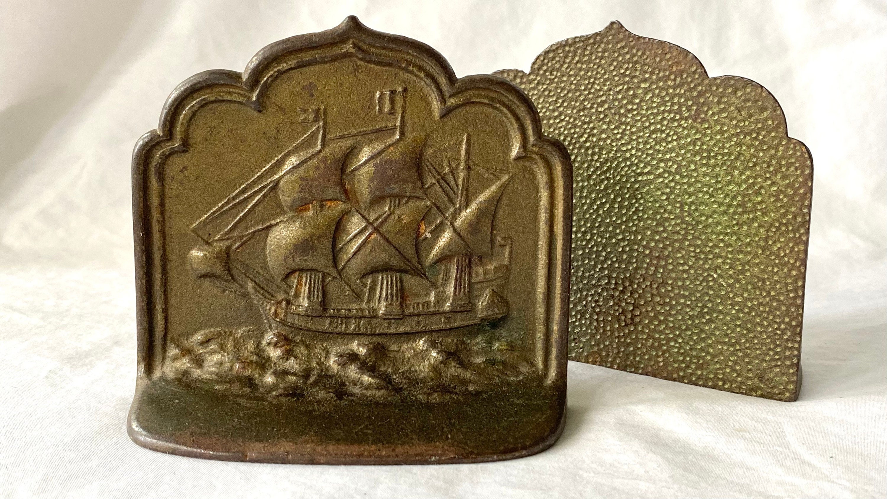 Pair of Antique Solid Bronze Bookends Circa 1920s - Etsy