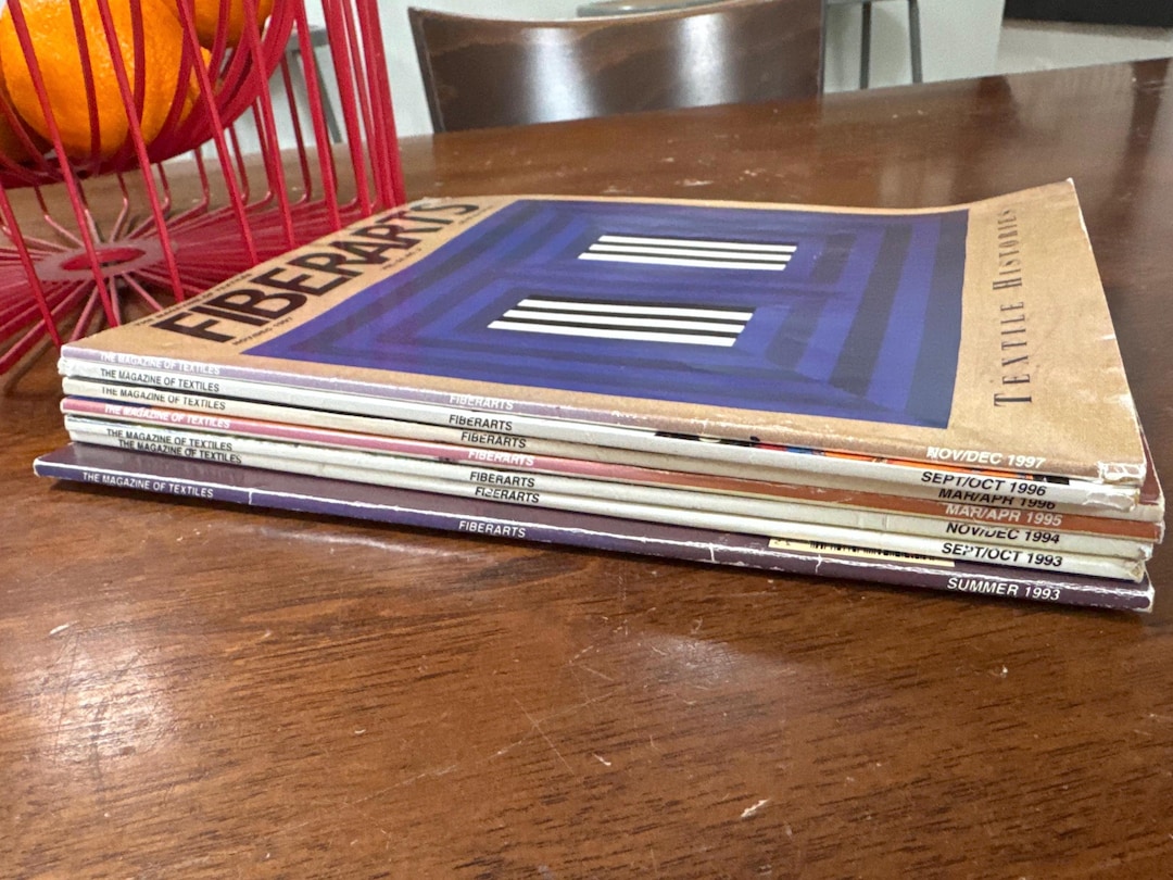 Lot of 7 Vintage Fiberarts Magazines C. 1990s Fiber Art - Etsy