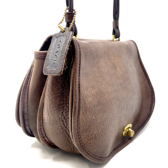 RARE Vintage 60s COACH Pre-Creed Metal Tag Double Sad… - Gem