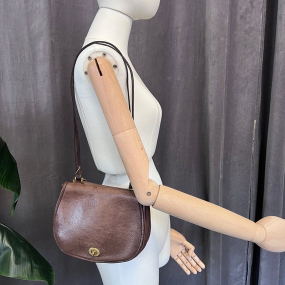 RARE Vintage 60s COACH Pre-Creed Metal Tag Double Sad… - Gem