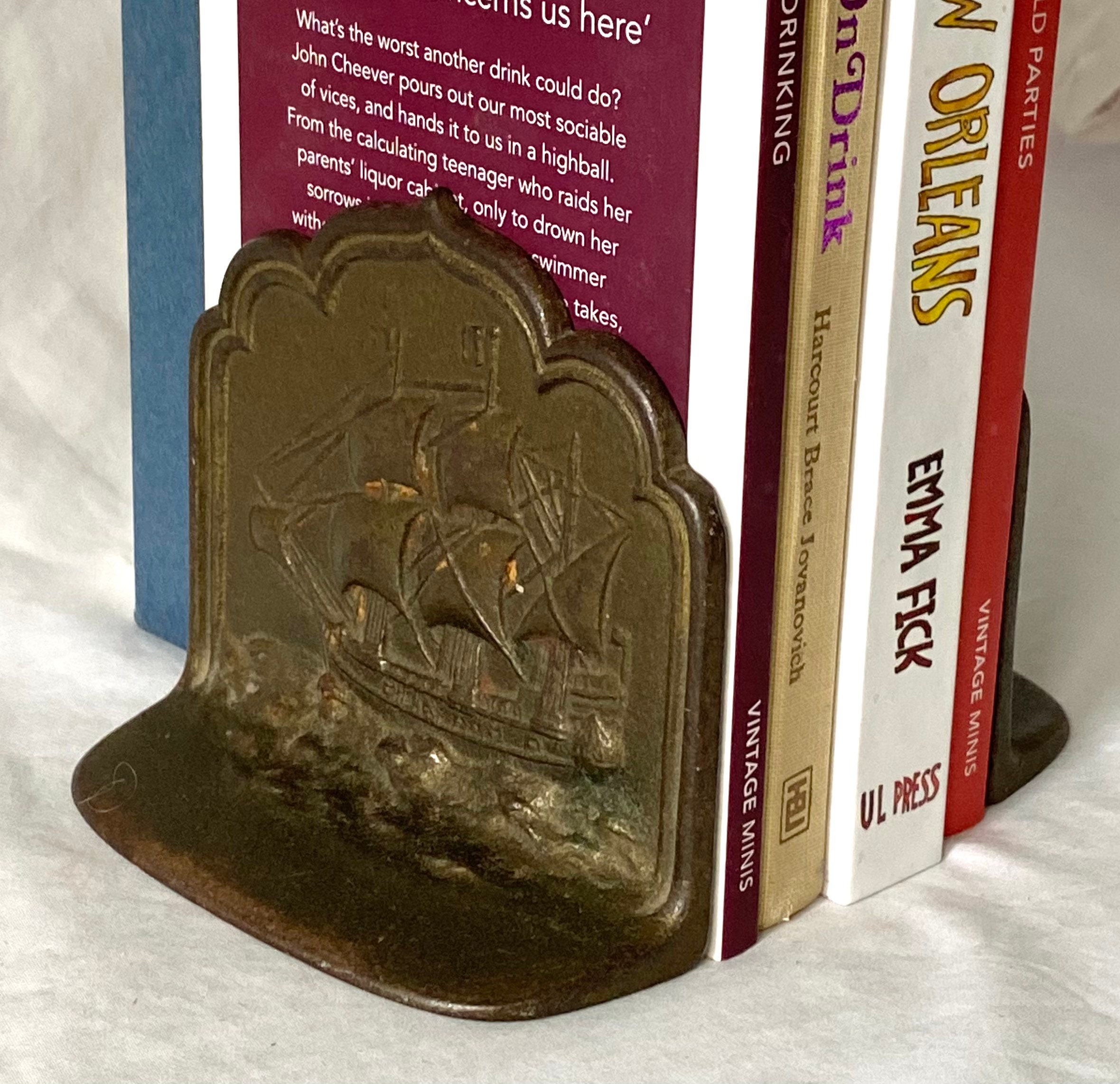 Pair of Antique Solid Bronze Bookends Circa 1920s - Etsy