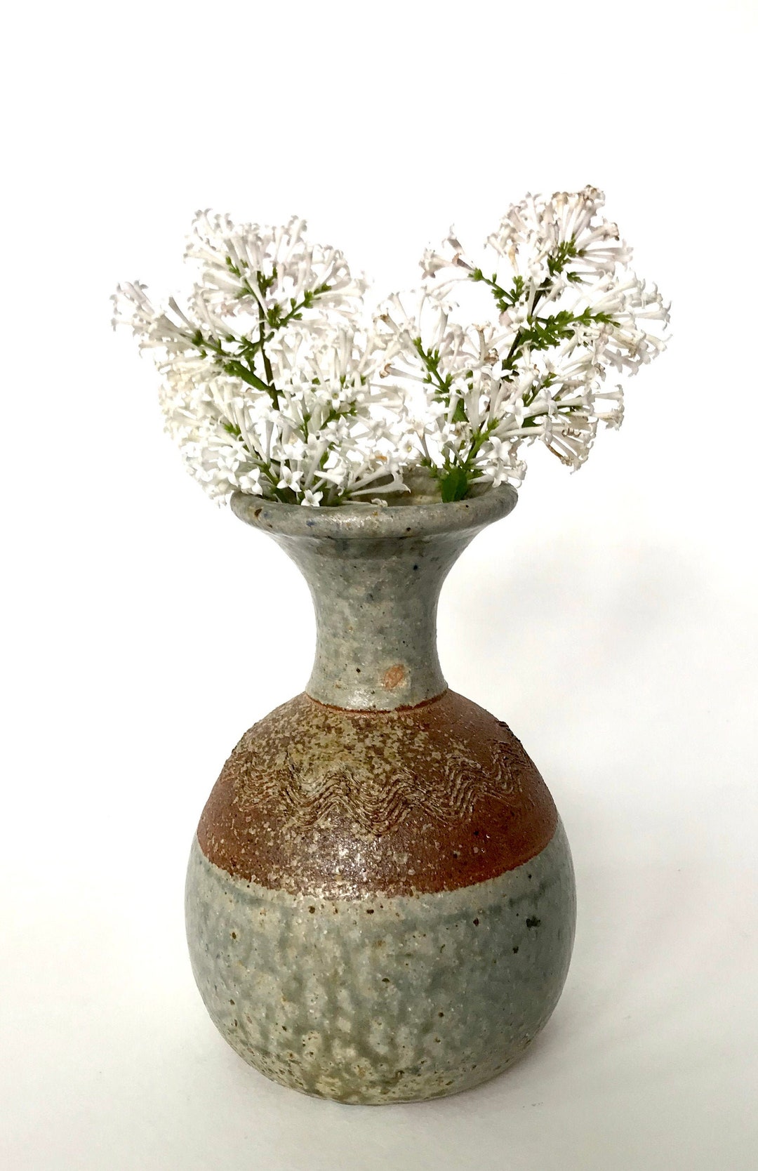 Vintage 70s Frank Polizzi Studio Pottery Stoneware Big Mouth Gourd ...