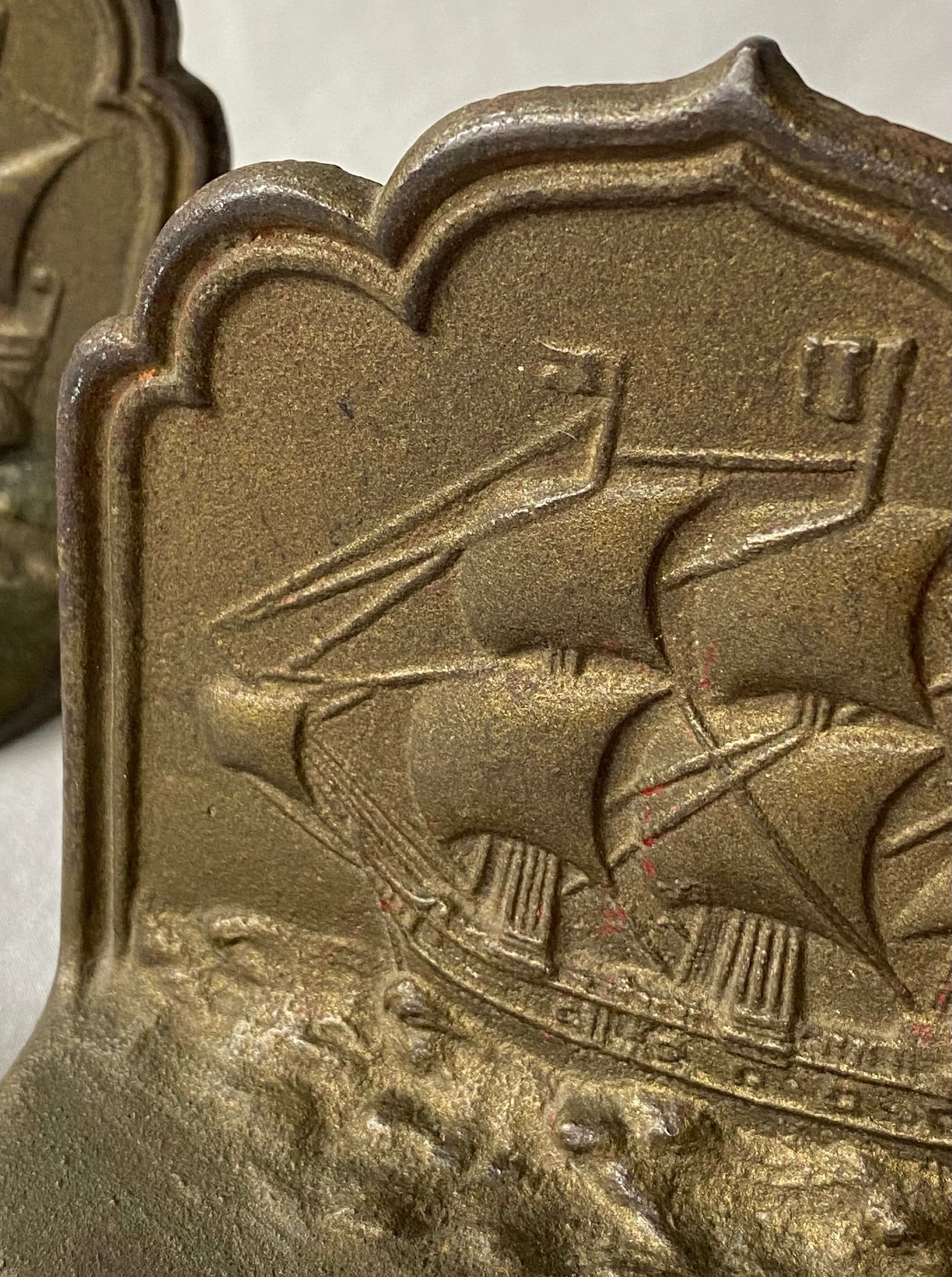 Pair of Antique Solid Bronze Bookends Circa 1920s - Etsy