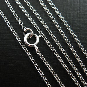 Sterling Silver Necklace Chain, Tiny Rolo Chain Necklace, Anklet Chain ...