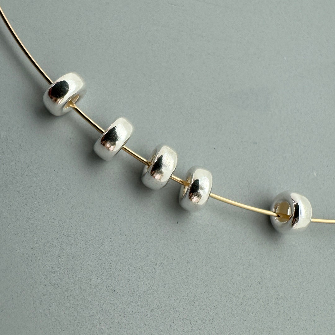 925 Sterling Silver Donut Shaped Saucer Beads -silver Donut Beads ...