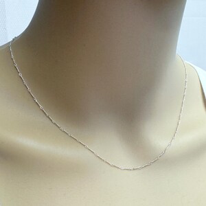 Everyday Sterling Silver Chain-extra Fine Necklace Chain-dainty Silver ...