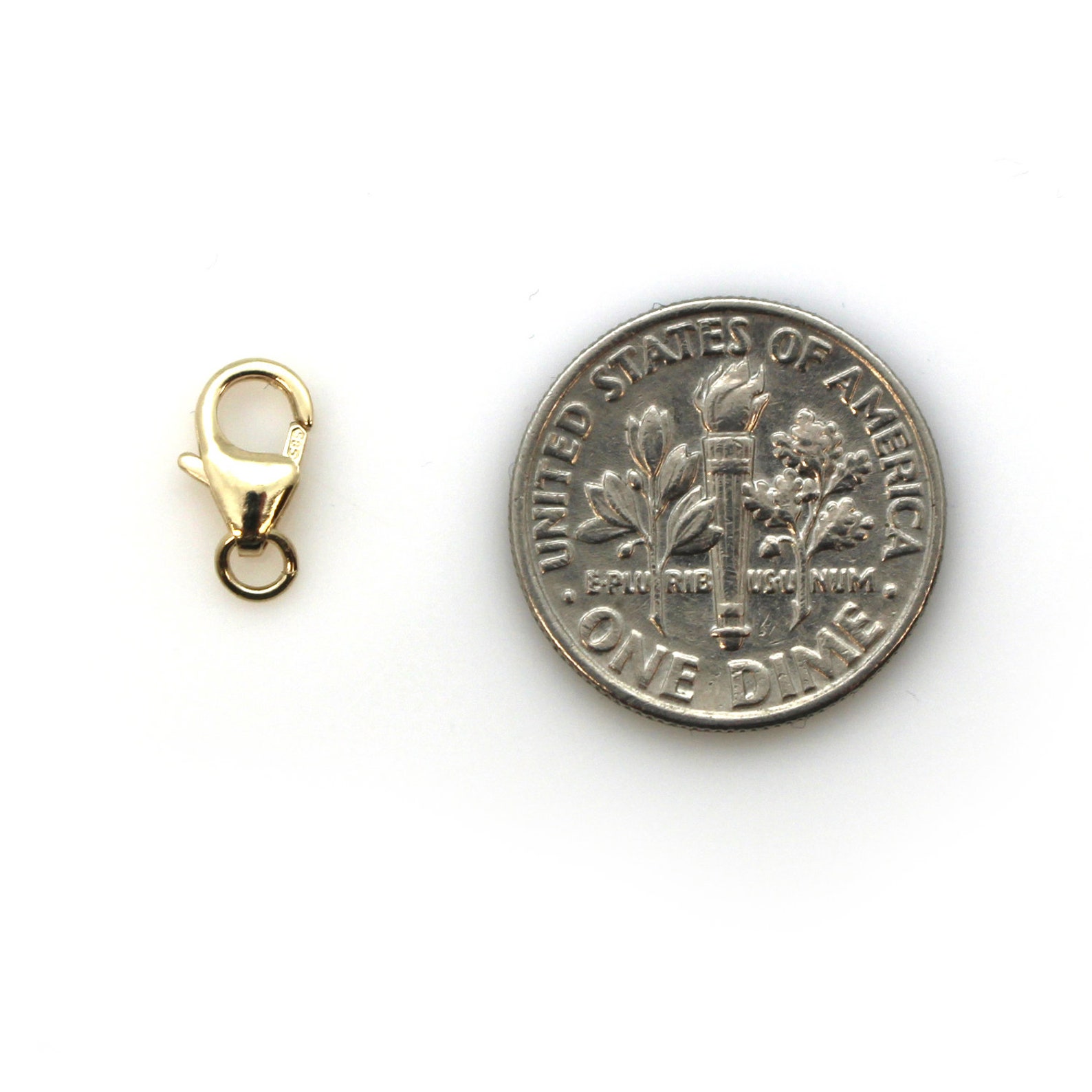 Solid Gold Clasp 14K Yellow Gold Lobster Clasp Yellow Gold | Etsy