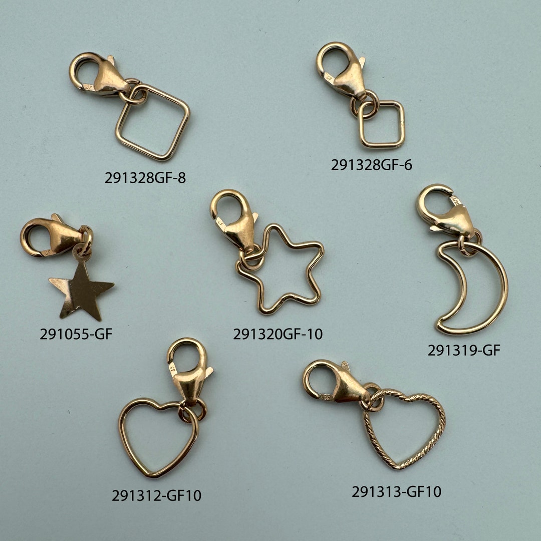 1/20 14K Gold Filled Charms, Add on Charms With Clasp, Wholesale ...