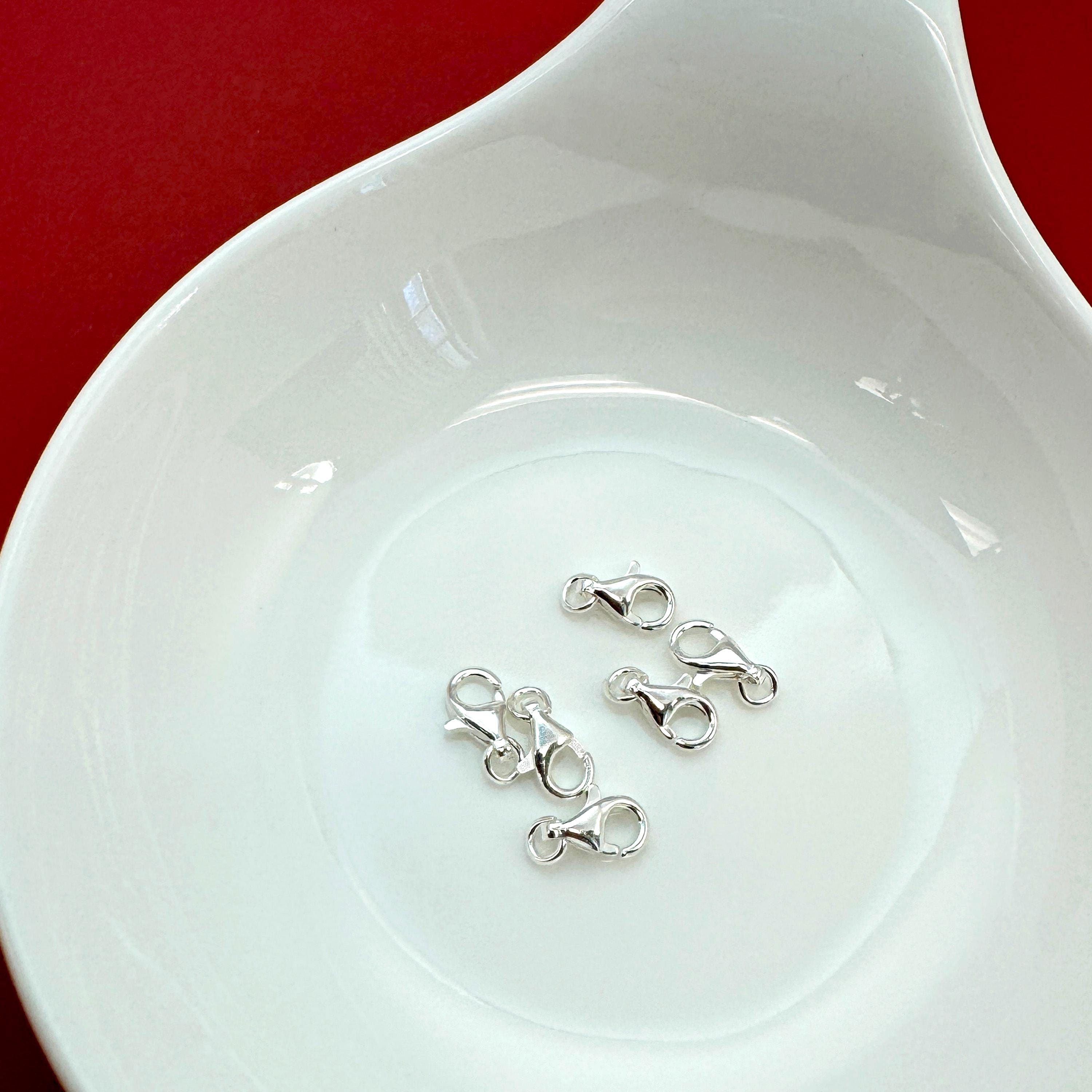 Sterling Silver Clasp Findings. 8mm Lobster Clasp Claw Wholesale. Made ...
