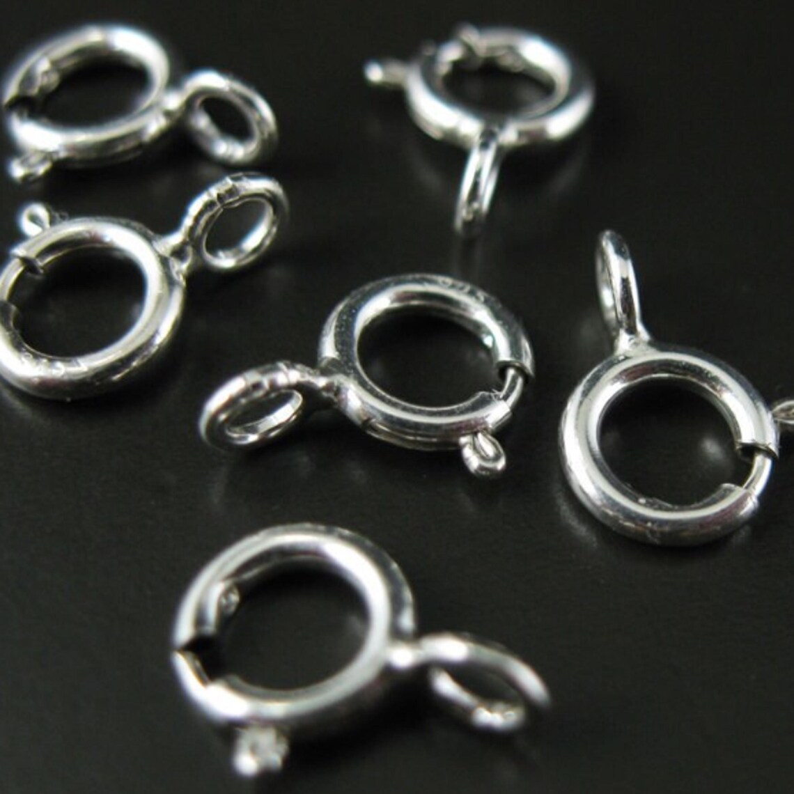 Sterling Silver Findings -sterling Silver Spring Clasp, Jewelry Clasps ...