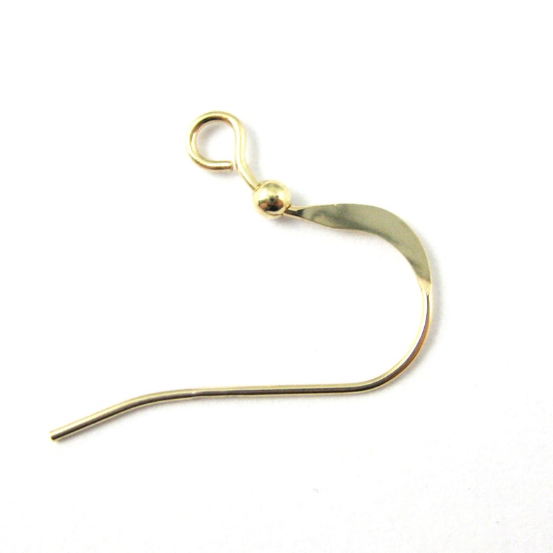 14K Gold Filled Fishhook Earwires-fishhook Earrings With Ball - Etsy
