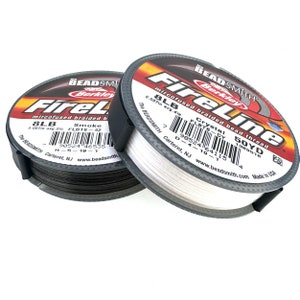 Beading Thread, Stringing Material, Beadsmith, Fireline Braided Crystal ...