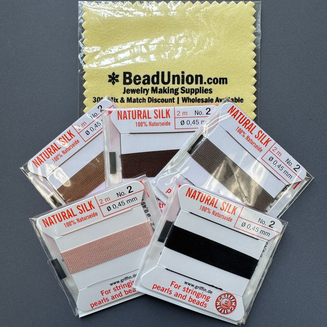 3 Packs of Beading Thread, Stringing Material, Griffin Silk Beading ...