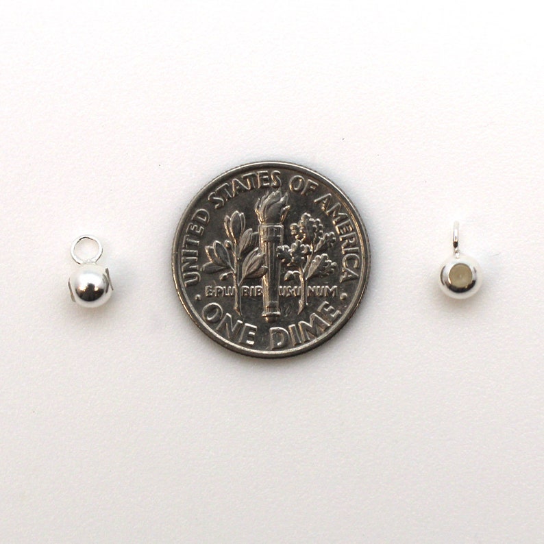 Sterling Silver Sliding End Beads With Silicone Sliding Beads - Etsy