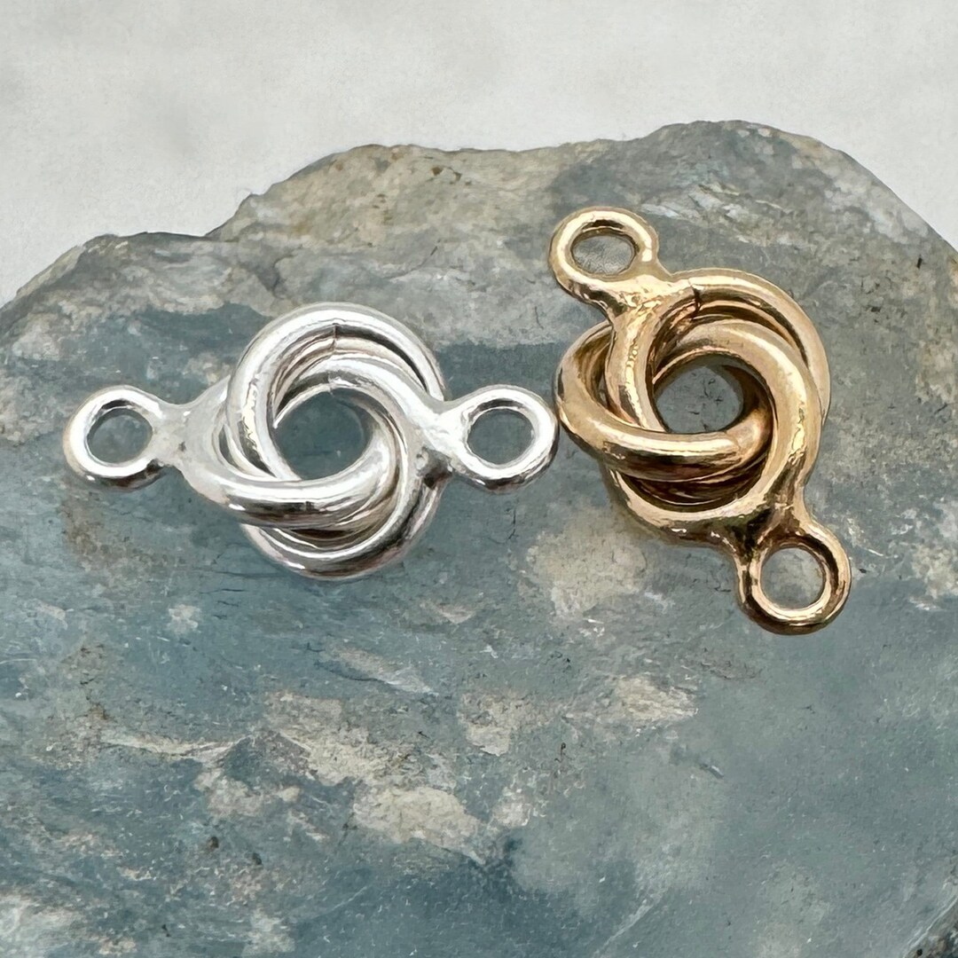 Permanent Jewelry Love Knot Connector,925 Sterling Silver or 1/20 14K ...
