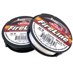 Beading Thread, Stringing Material, Beadsmith, Fireline Braided Crystal ...
