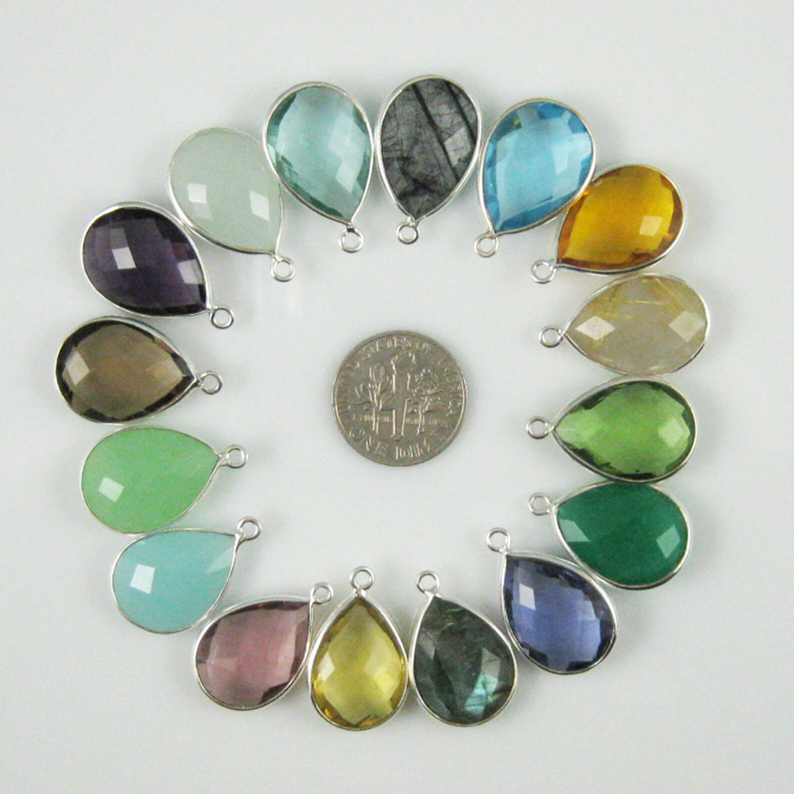 Moonstone bezel Gemstone Pendant-faceted Teardrop - Etsy