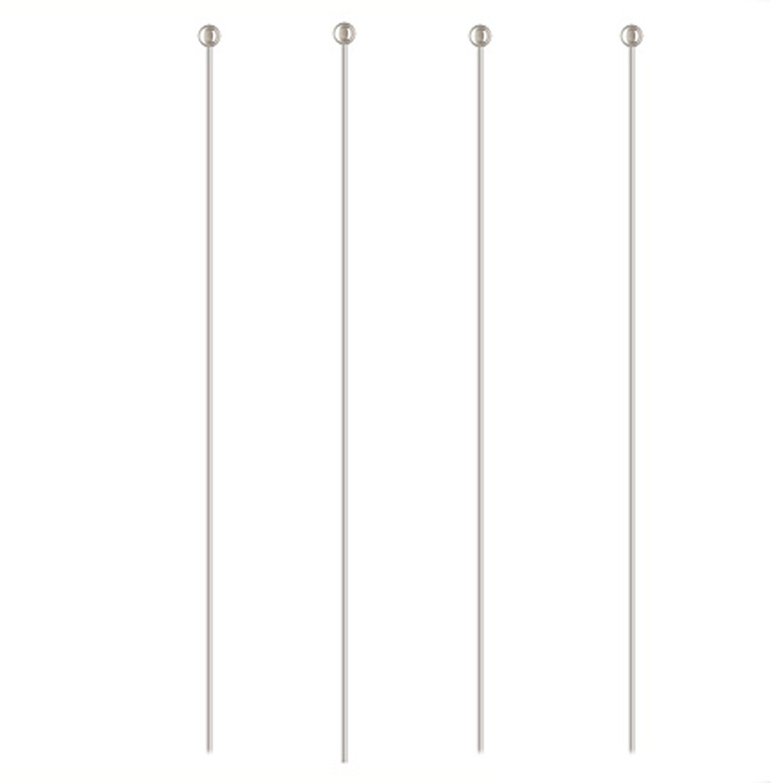 Solid 14k Gold Ball Head Pins -14k Gold Jewelry Findings - 29 Gauge ...