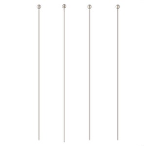 Solid 14k Gold Ball Head Pins -14k Gold Jewelry Findings - 29 Gauge ...