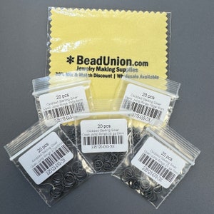 Jump Rings, Oxidized 925 Sterling Silver Jump Rings, Bulk Jump Rings ...