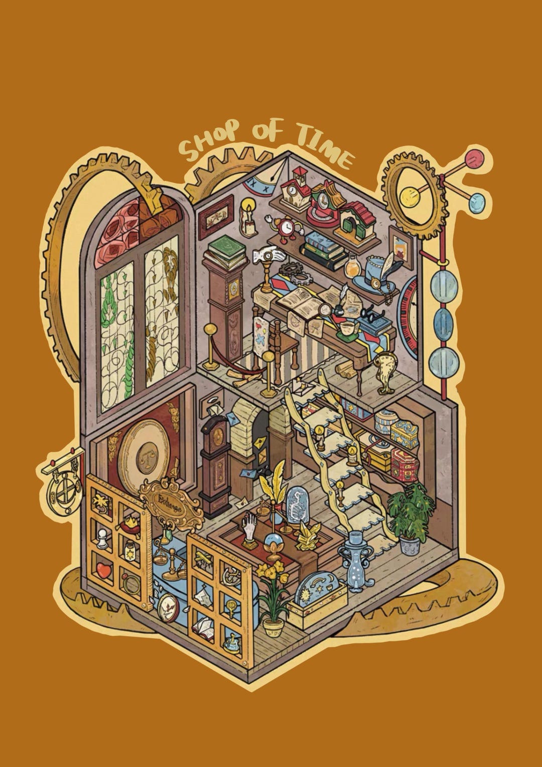 DIY Shop of Time Diorama/scene Sticker Miniature Room Sticker ...