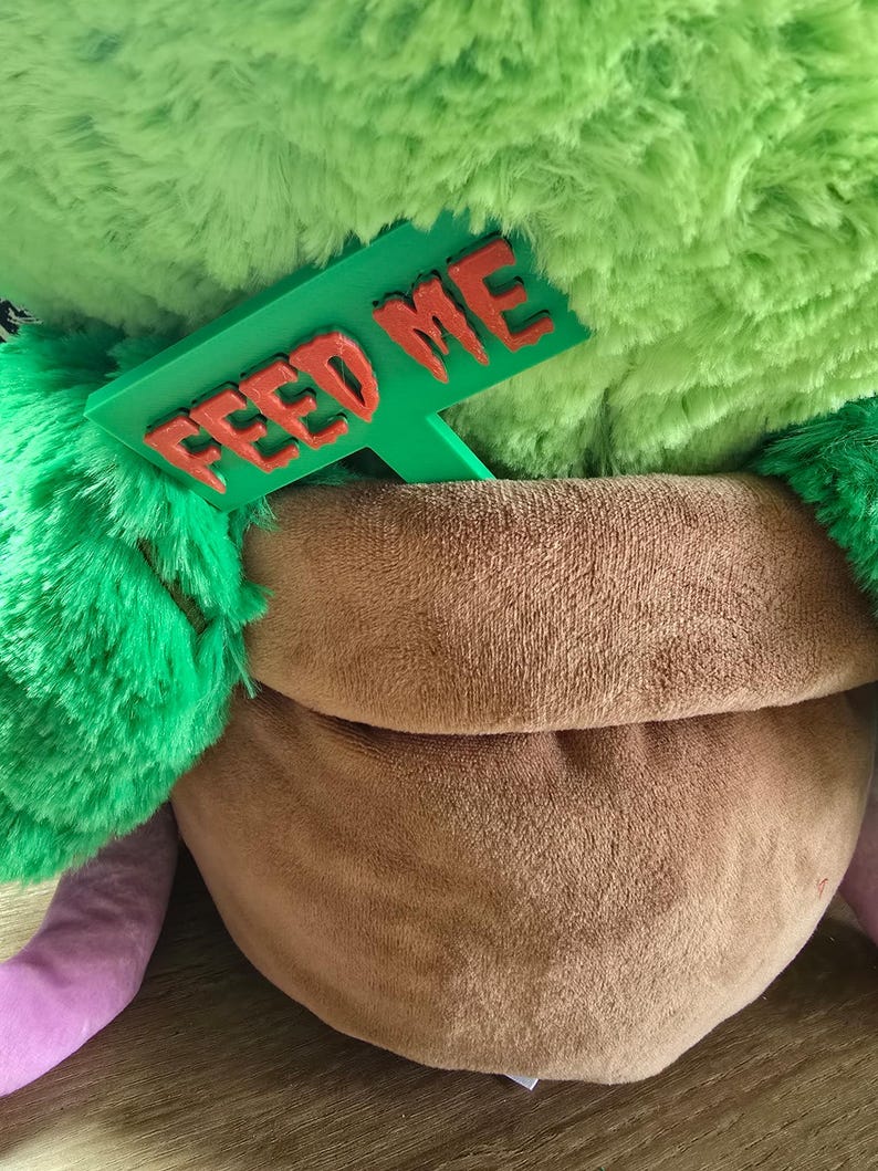 Feed Me Plant Sign - Little Shop of Horrors - Audrey II - 3D Printed ...