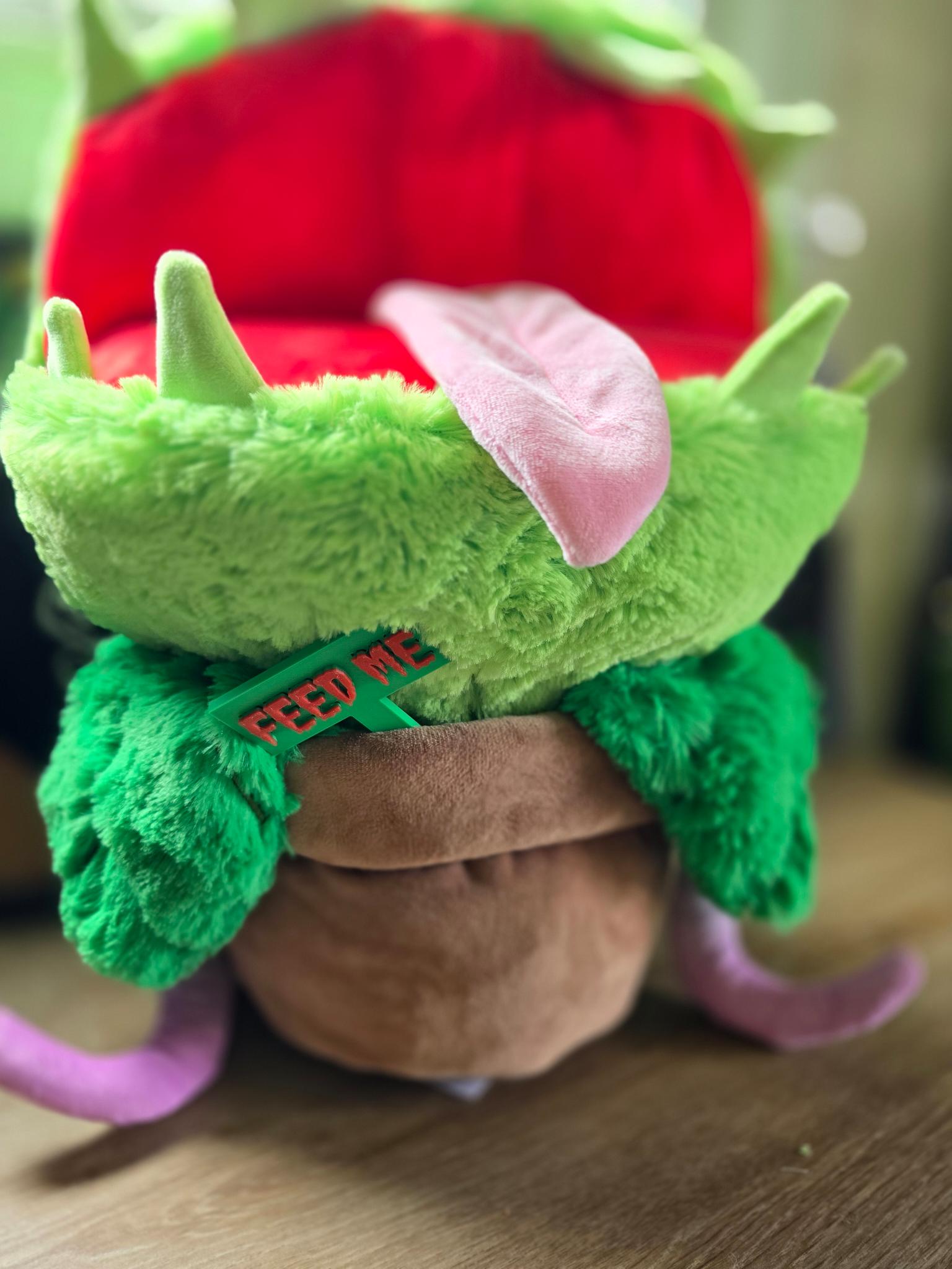 Feed Me Plant Sign - Little Shop of Horrors - Audrey II - 3D Printed ...