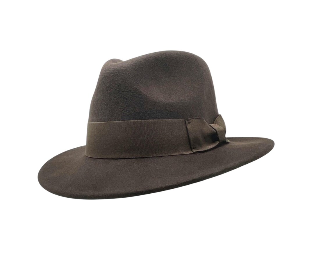 Handgefertigter knautschbarer Fedora Filzhut - 100% Wolle | Eleganter ...