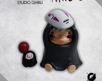 Customize Commission: Custom Hirono Popmart Vol 1 to No Face of Ghibli ...