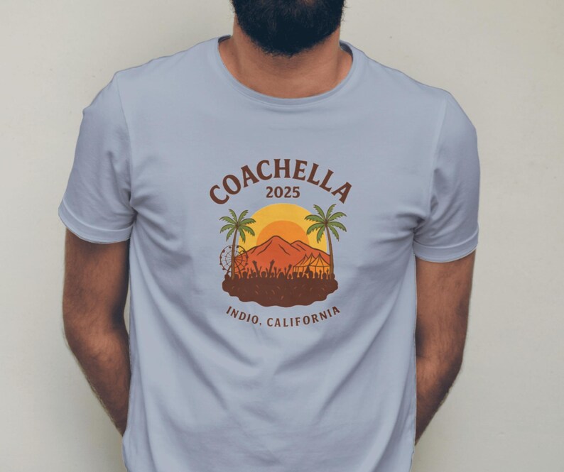 Coachella 2025 T-shirt Design PNG | Digital Download Festival Shirt ...