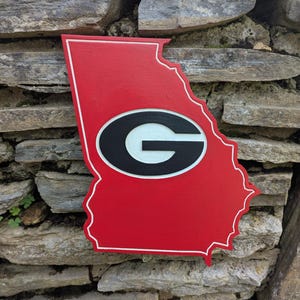 Handcrafted Georgia Bulldogs Wood Sign, Rustic Home Decor - Etsy