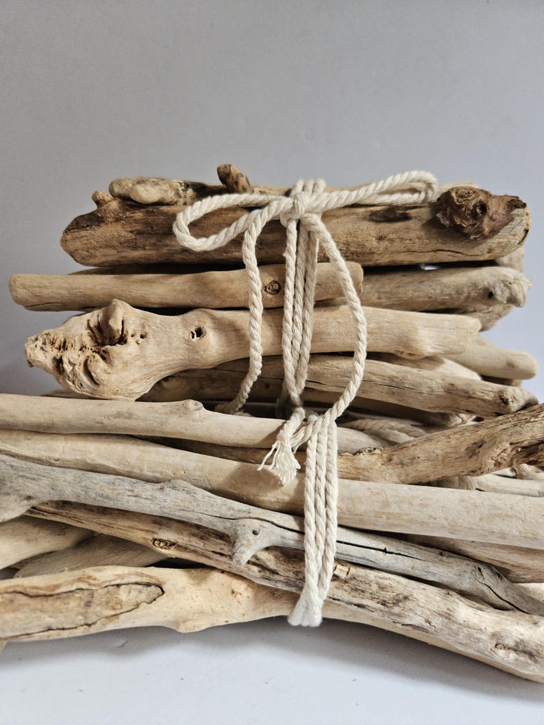 Thick Round Driftwood Branches: 3 Size Options for Crafts and Coastal ...