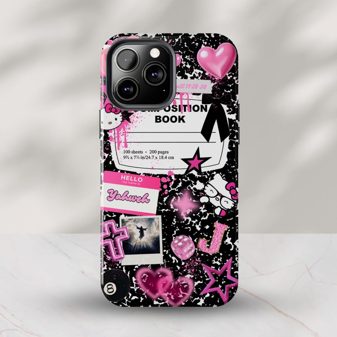 Y2K Christian Phone Case, Cute Jesus Phone Case, Religious Gift, iPhone 16 15 14 13 12 11 Pro ...